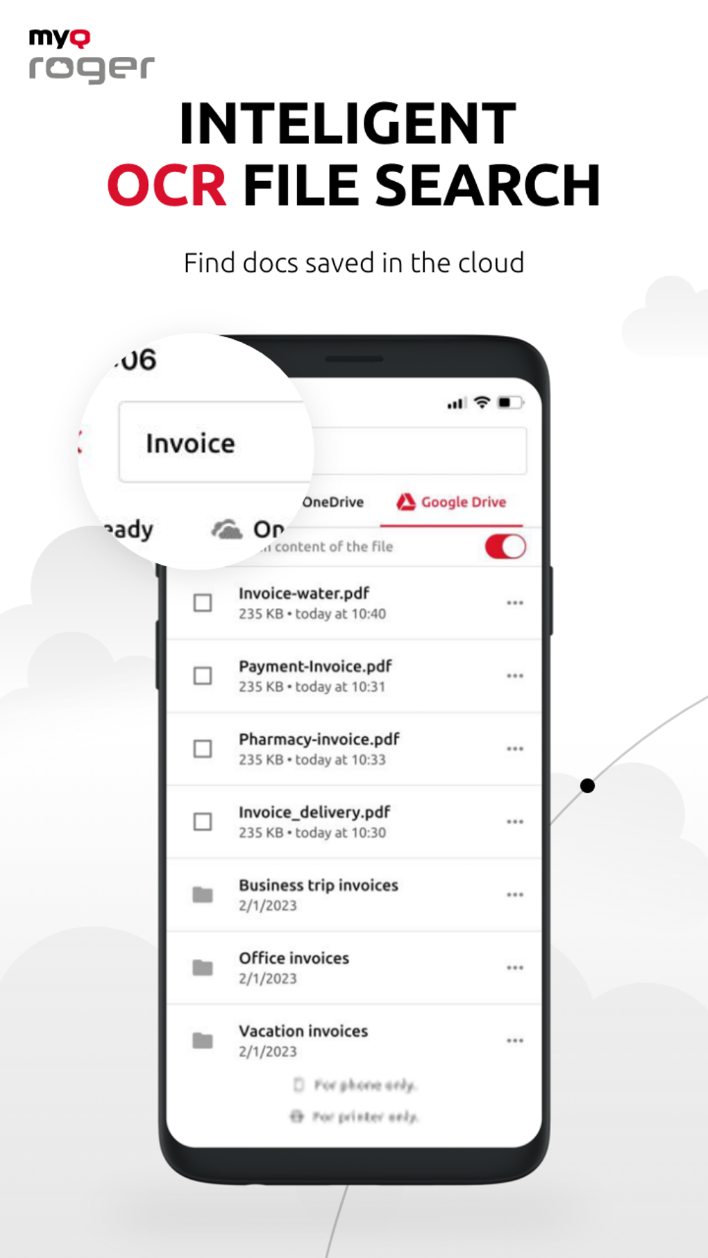 MyQ Roger: OCR scanner PDF for iPhone - Download