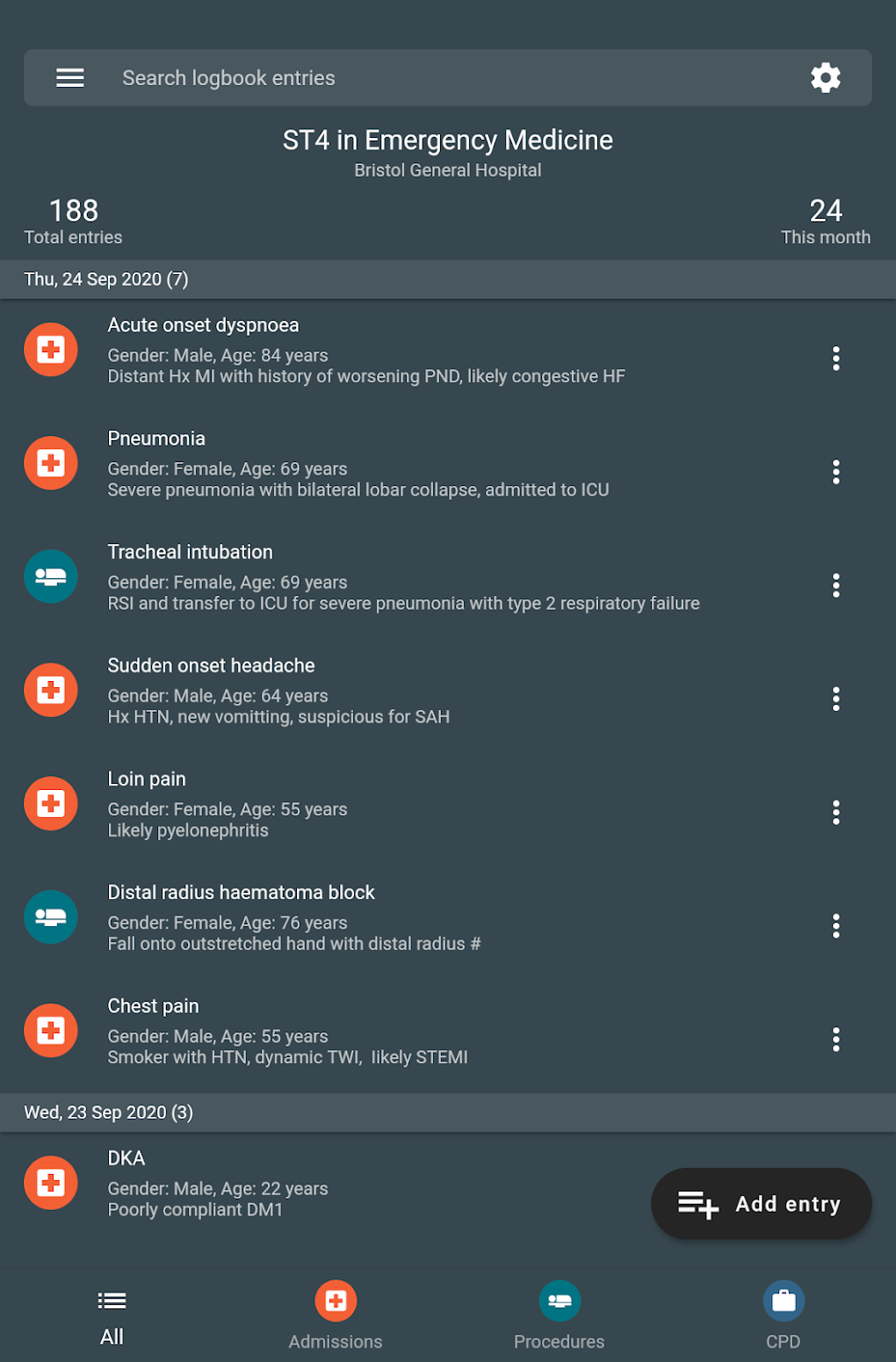Medical and surgical logbook for Android - Download