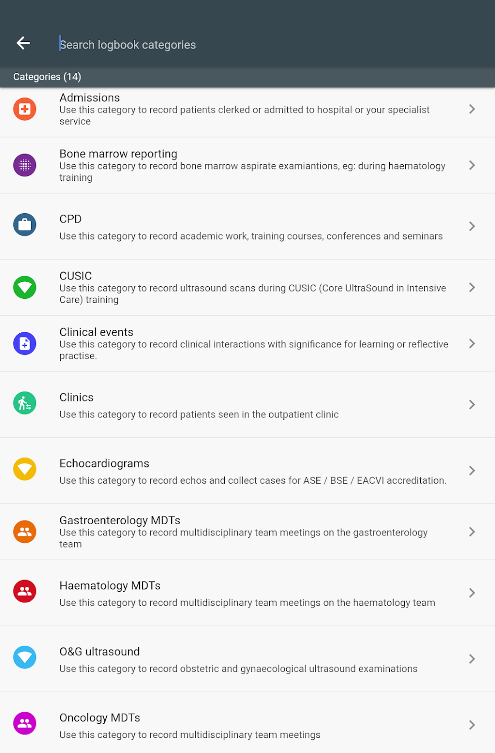 Medical and surgical logbook for Android - Download