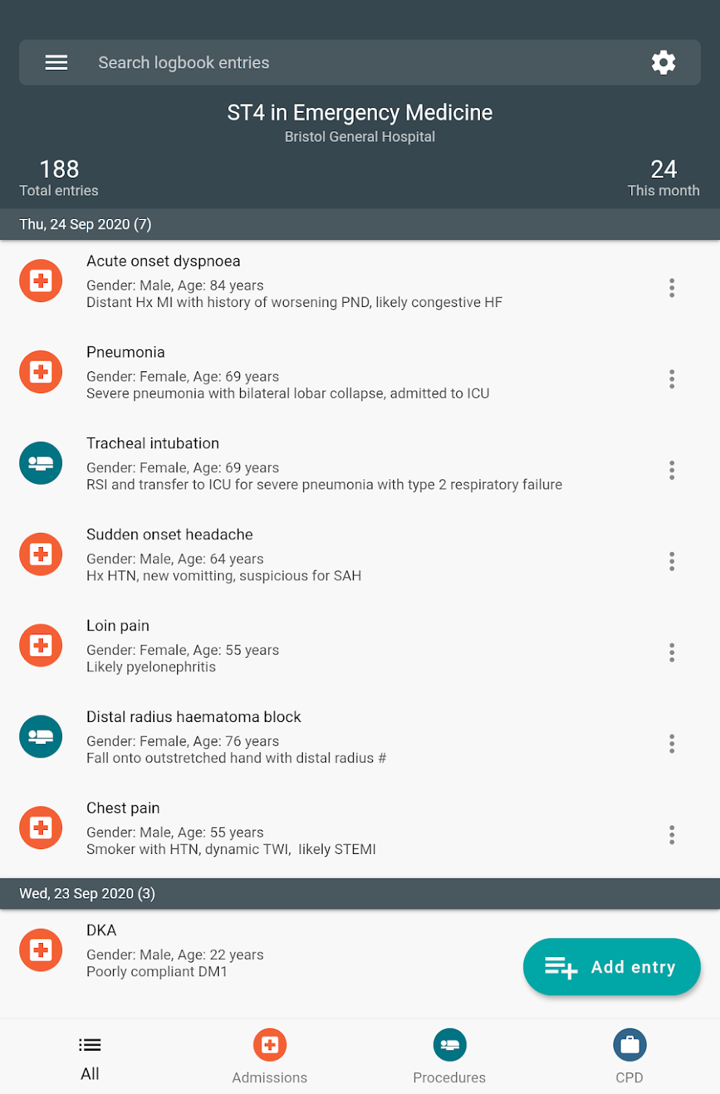 Medical and surgical logbook for Android - Download