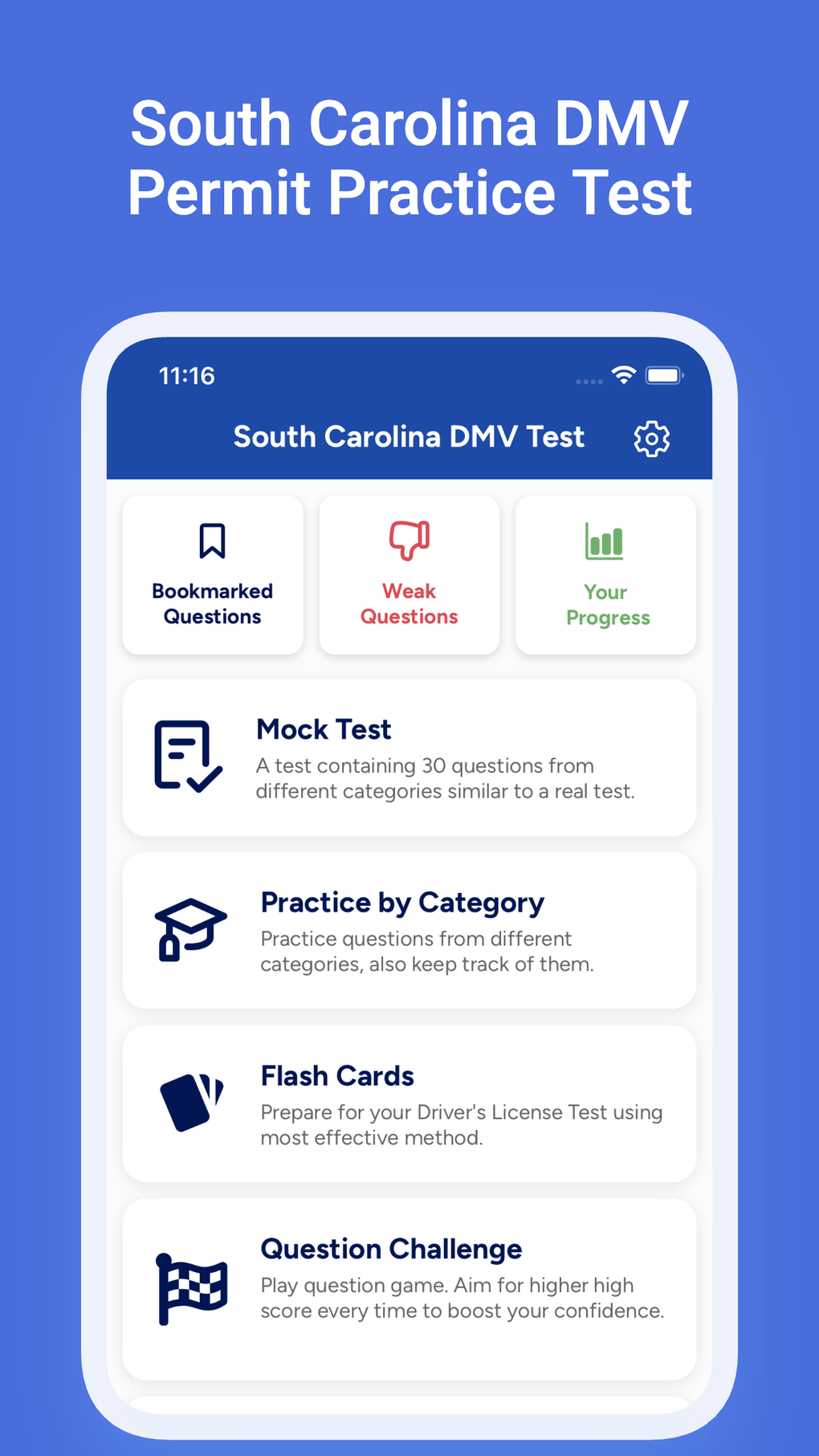 SC DMV Drivers License Test para iPhone - Descargar