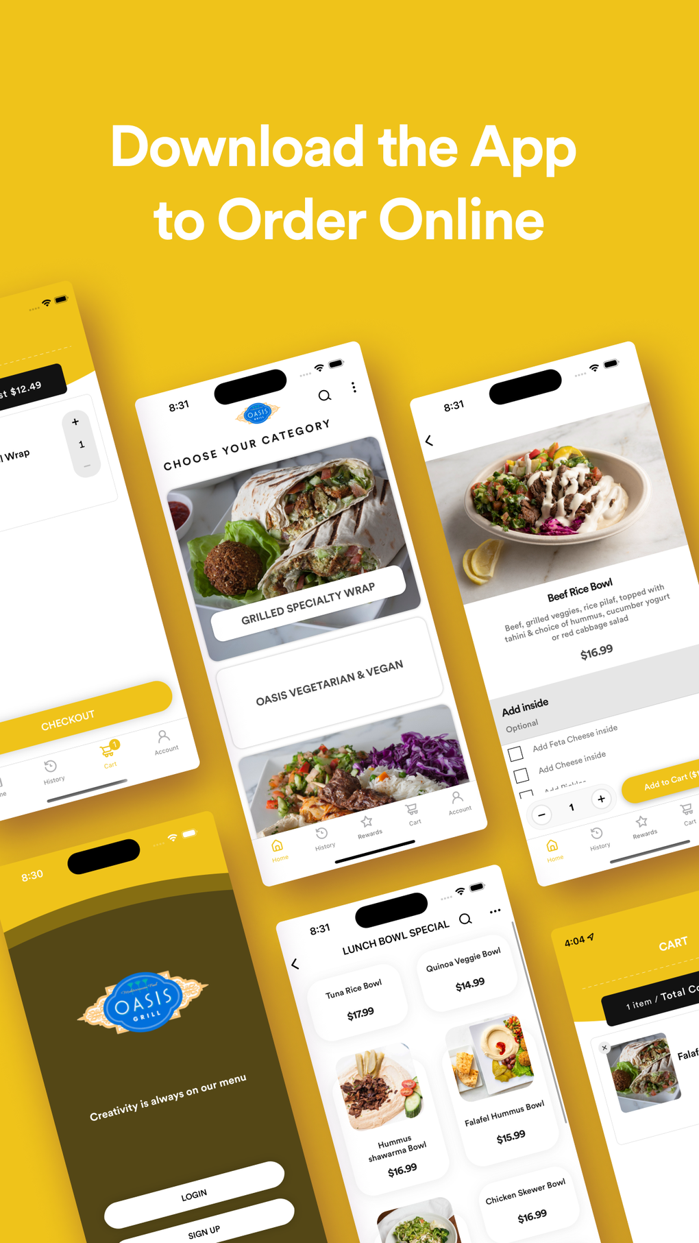 Oasis Grill - Online Ordering for iPhone - Download