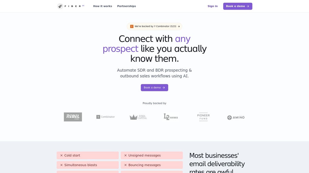 AI 비즈니스를 위한 FiberAI - 리뷰, 기능 및 사용 사례