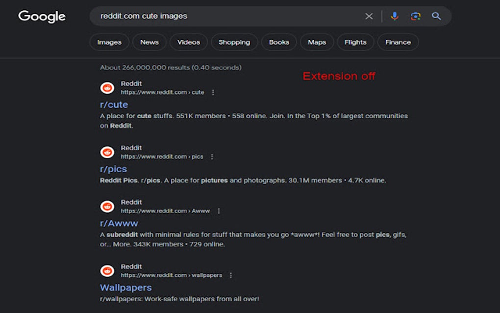 Reddit Search Results Remover for Google Chrome - Extension Download