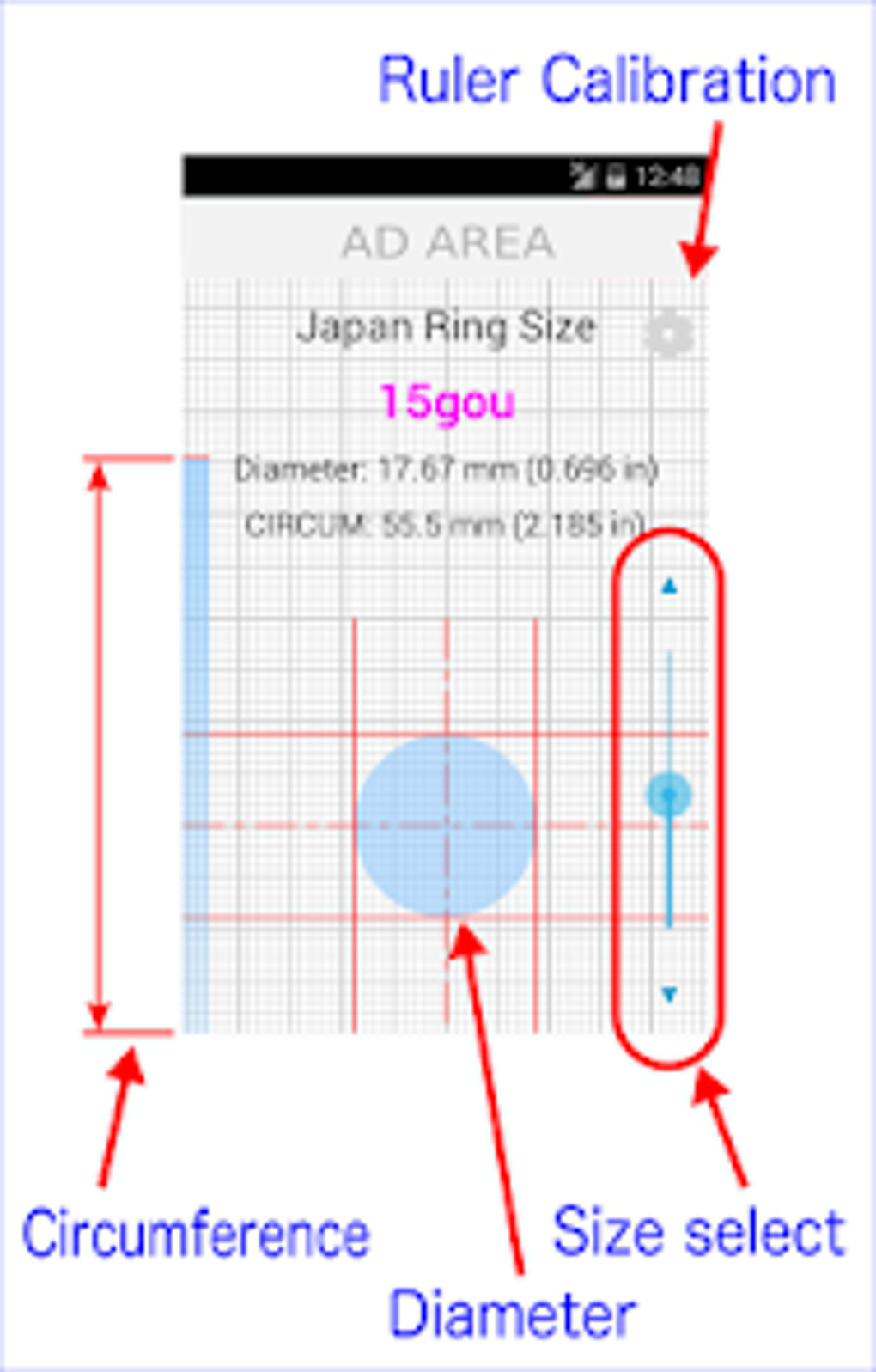 Japan Ring Size Ruler Android 