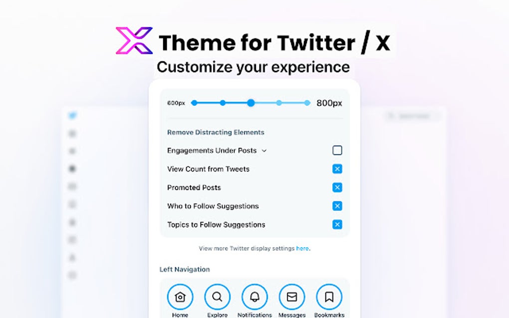 X Theme for Twitter / X Google Chrome 용 - 확장 프로그램 다운로드
