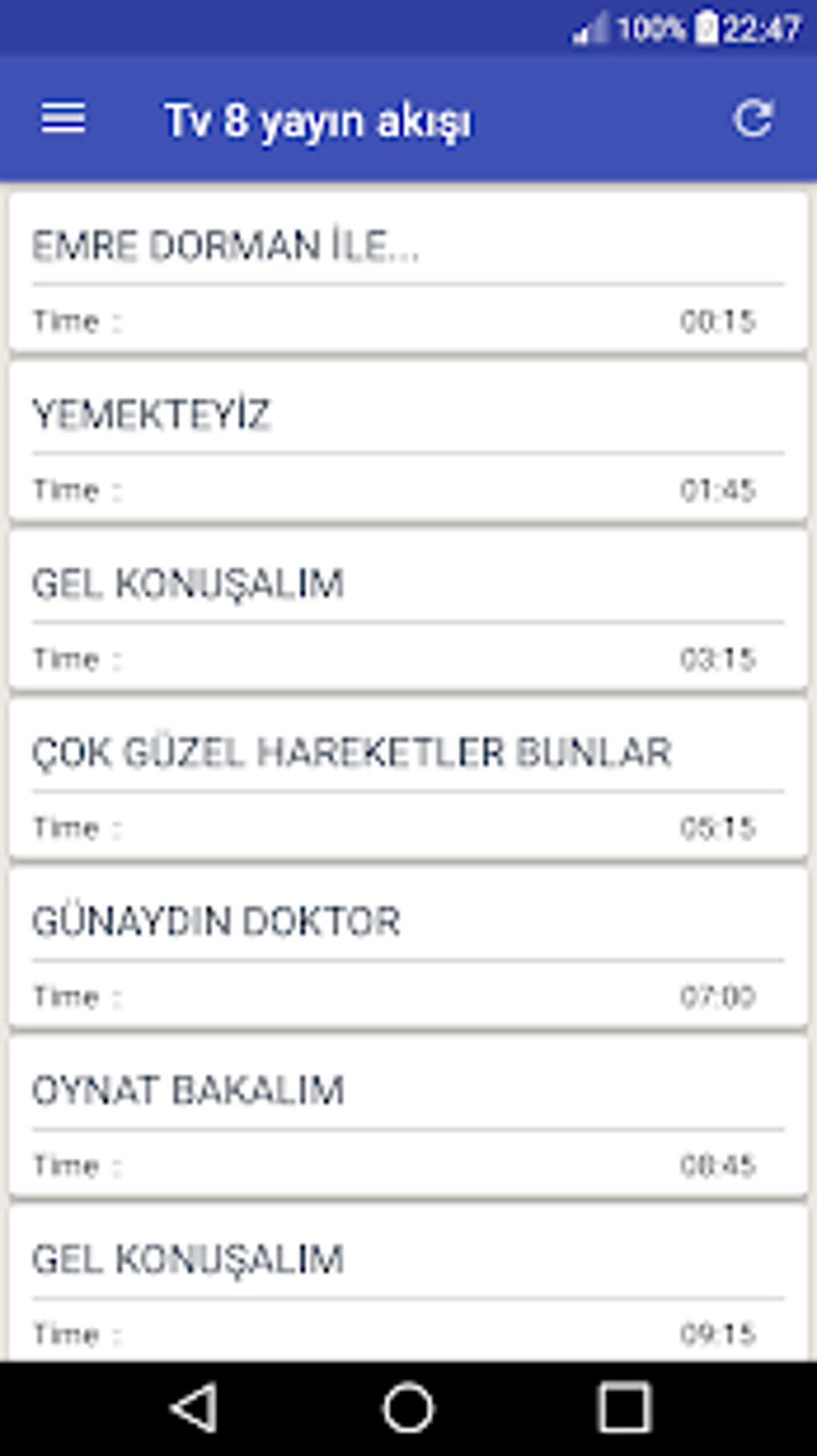 Primavera Program Guide APK для Android — Скачать