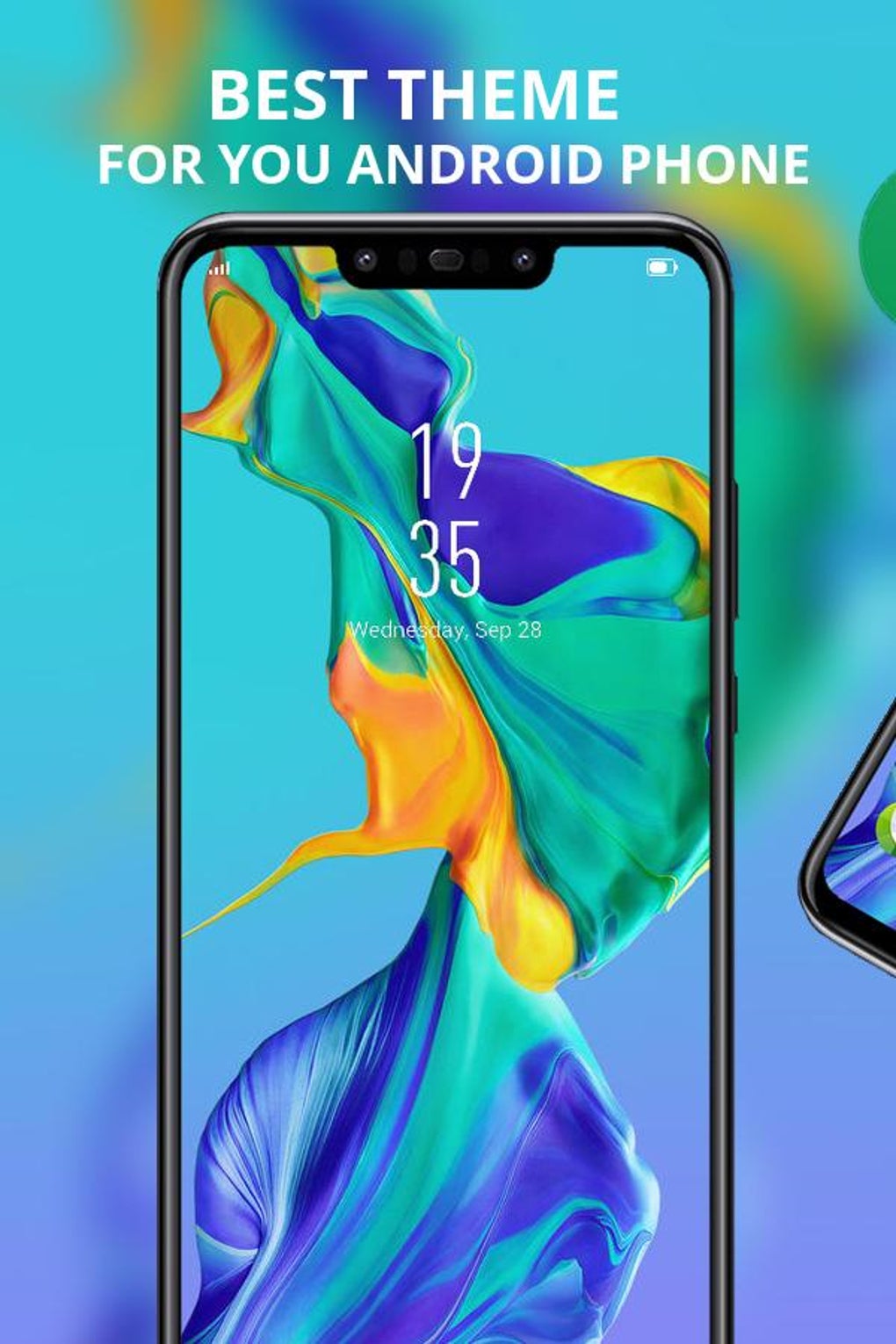 Colorful flow blue theme for p30 for Android - Download