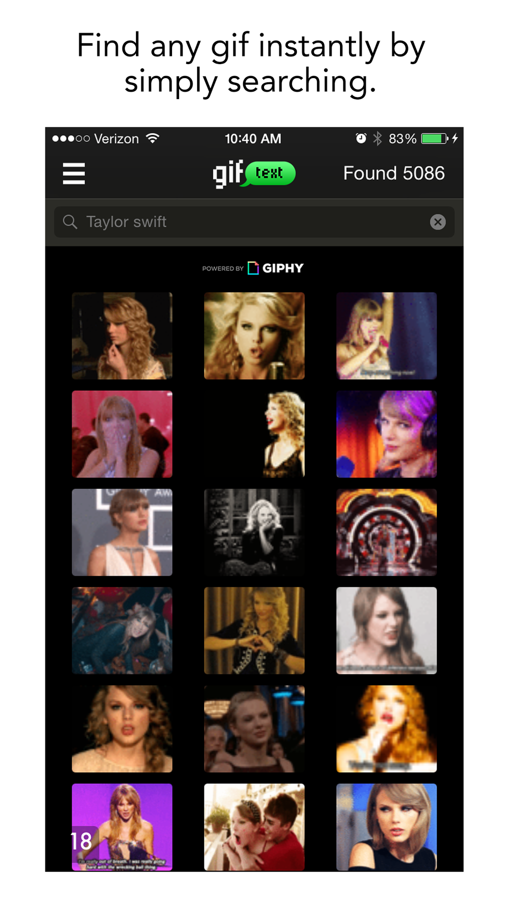gif text : animated sms messaging and memes per iPhone - Download