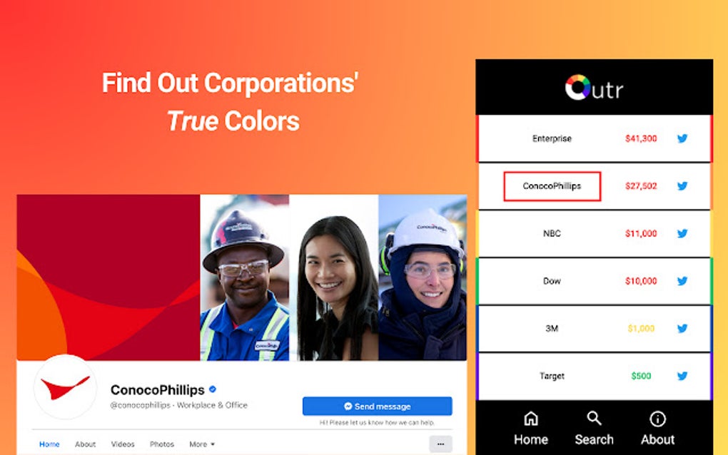 Outr — Find Out Corporations’ True Colors for Google Chrome - Extension ...