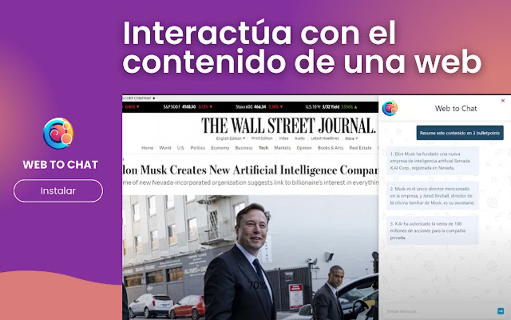 Web to Chat para Google Chrome - Extensión Descargar