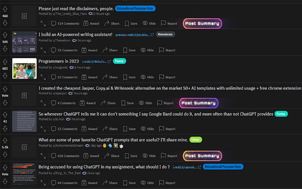 Reddit Summarizer Google Chrome için - Eklenti İndir