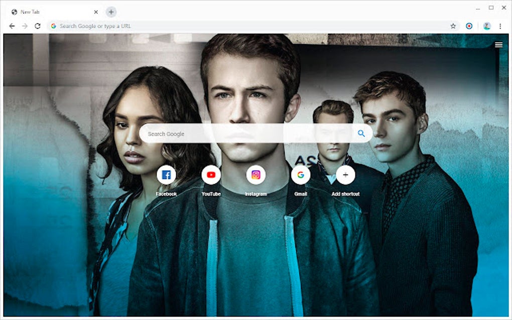 13 Reasons Why Wallpapers New Tab para Google Chrome - Extensión Descargar