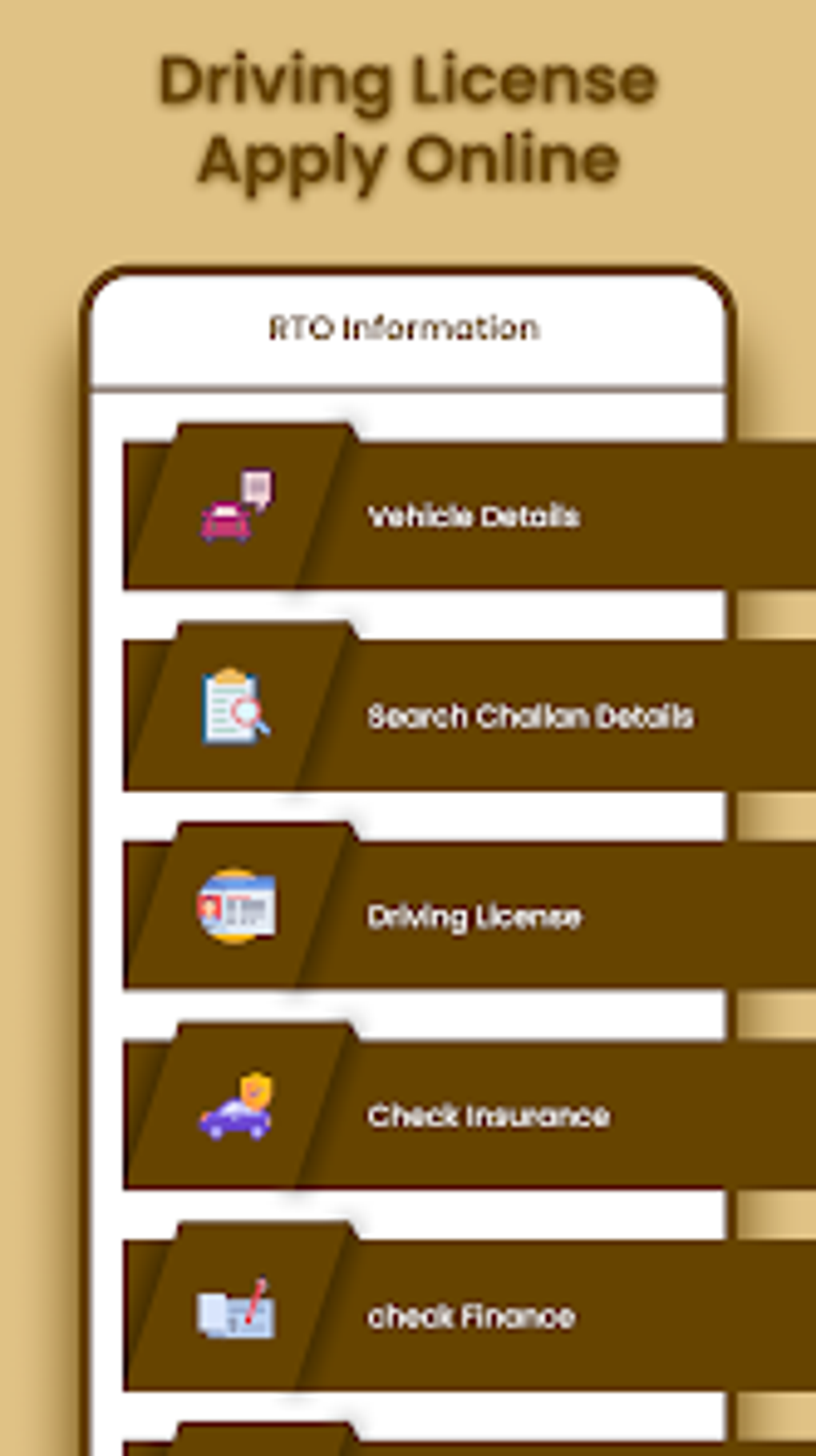Driving Licence Apply Online pour Android - Télécharger