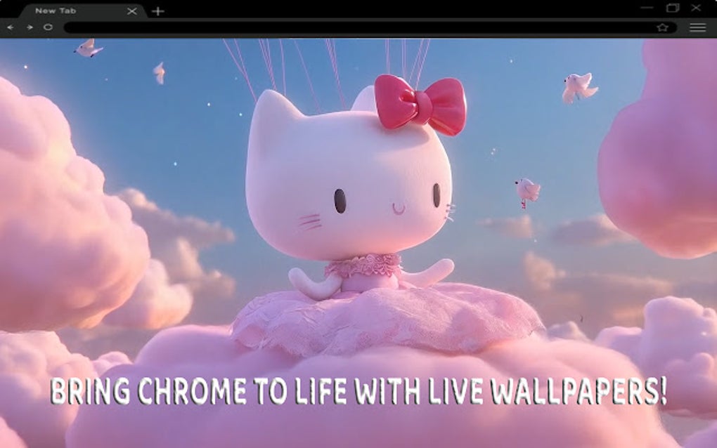 Hello Kitty Sky Adventure Live Wallpaper para Google Chrome - Extensión ...