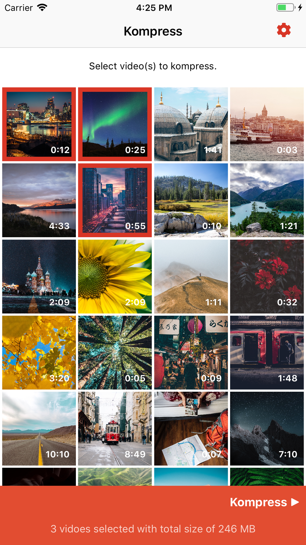 Kompress - Video compression para iPhone - Descargar