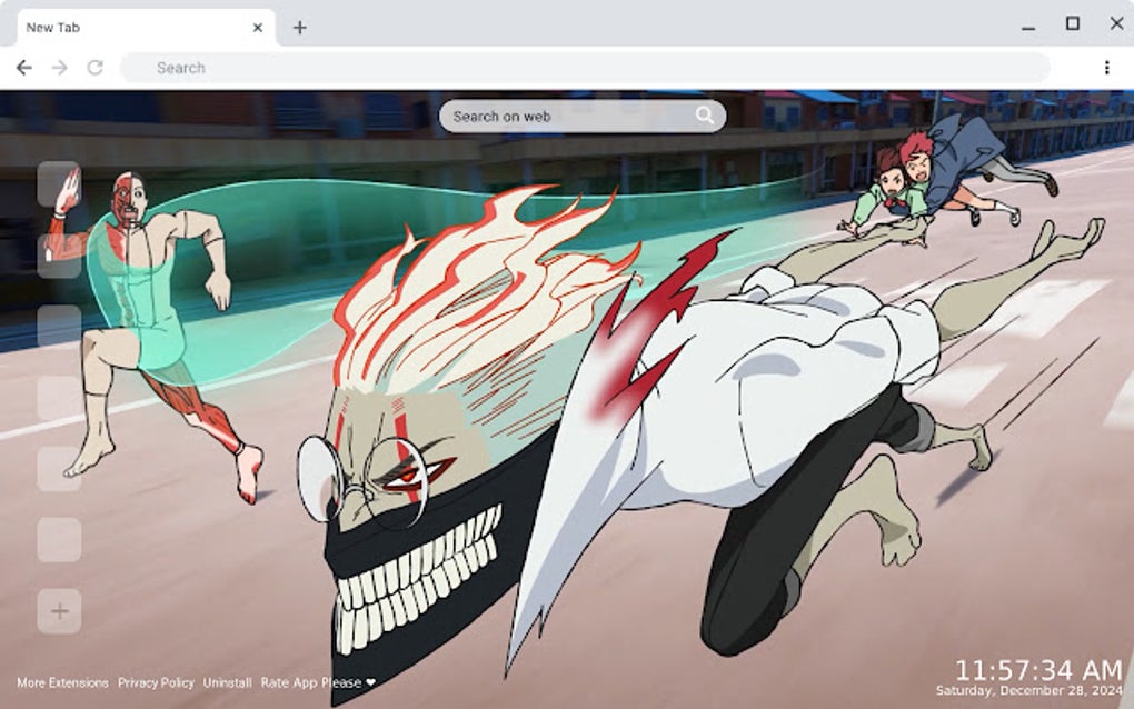 Okarun Run Live Wallpaper for Google Chrome - Extension Download