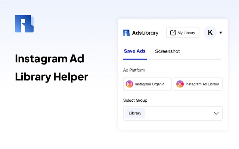 Instagram Ad Library Helper para Google Chrome - Extensión Descargar