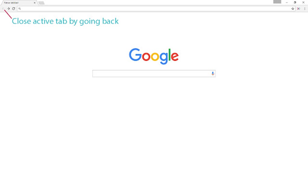 Close on Back Google Chrome 용 - 확장 프로그램 다운로드