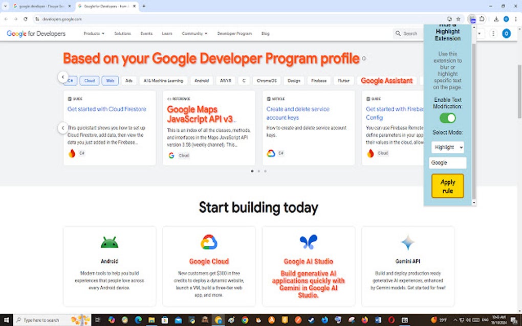Hide & Highlight for Google Chrome - Extension Download