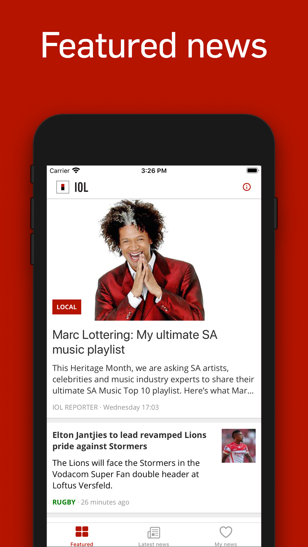 IOL News for iPhone - Download