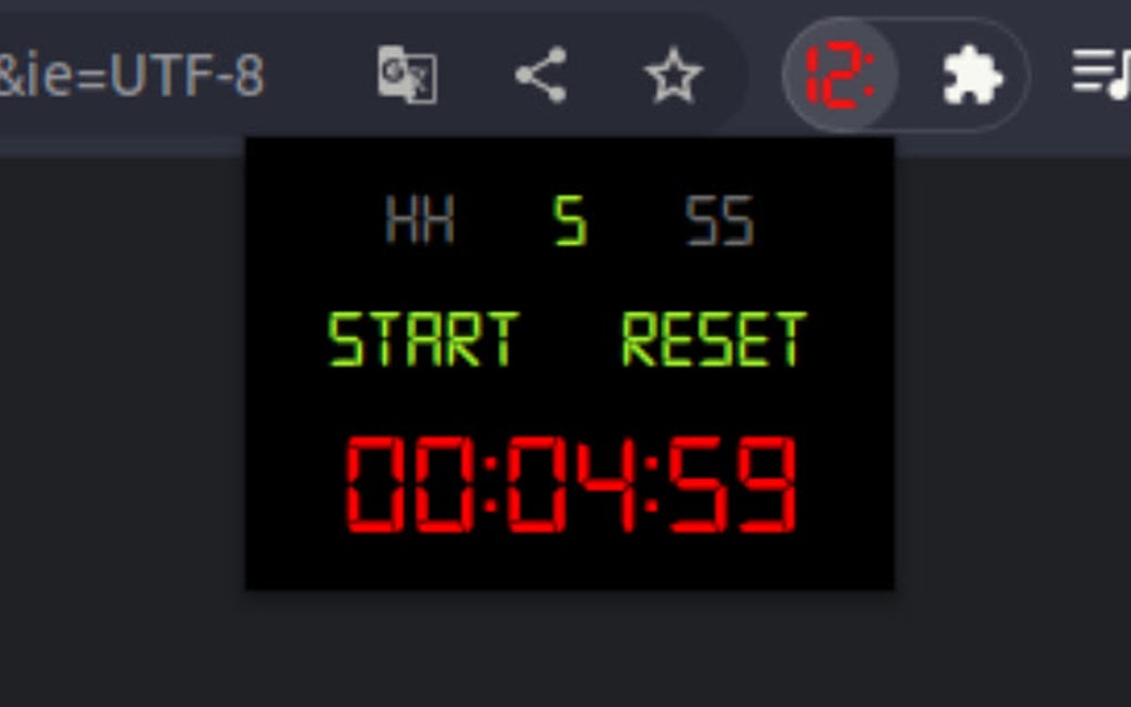 Timer para Google Chrome - Extensión Descargar
