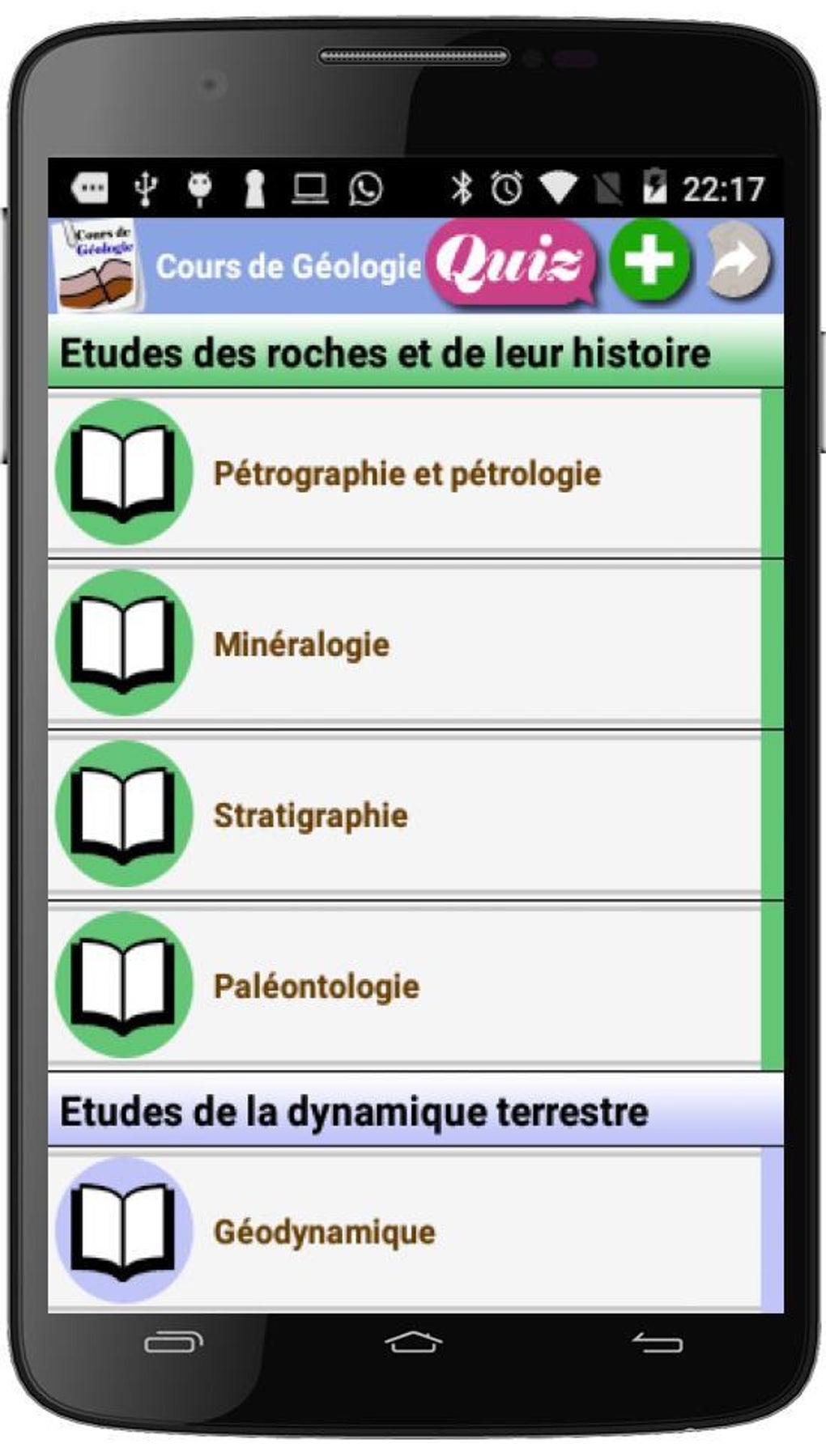 Cours de Géologie para Android - Descargar