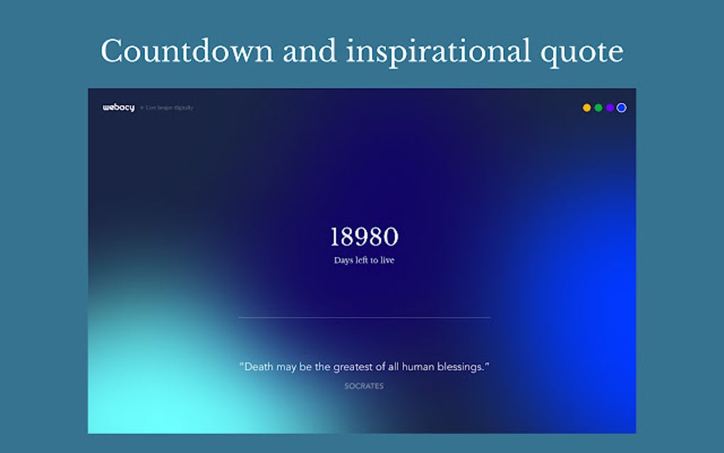 Webacy Counter and Motivational Plugin for Google Chrome - Extension Download