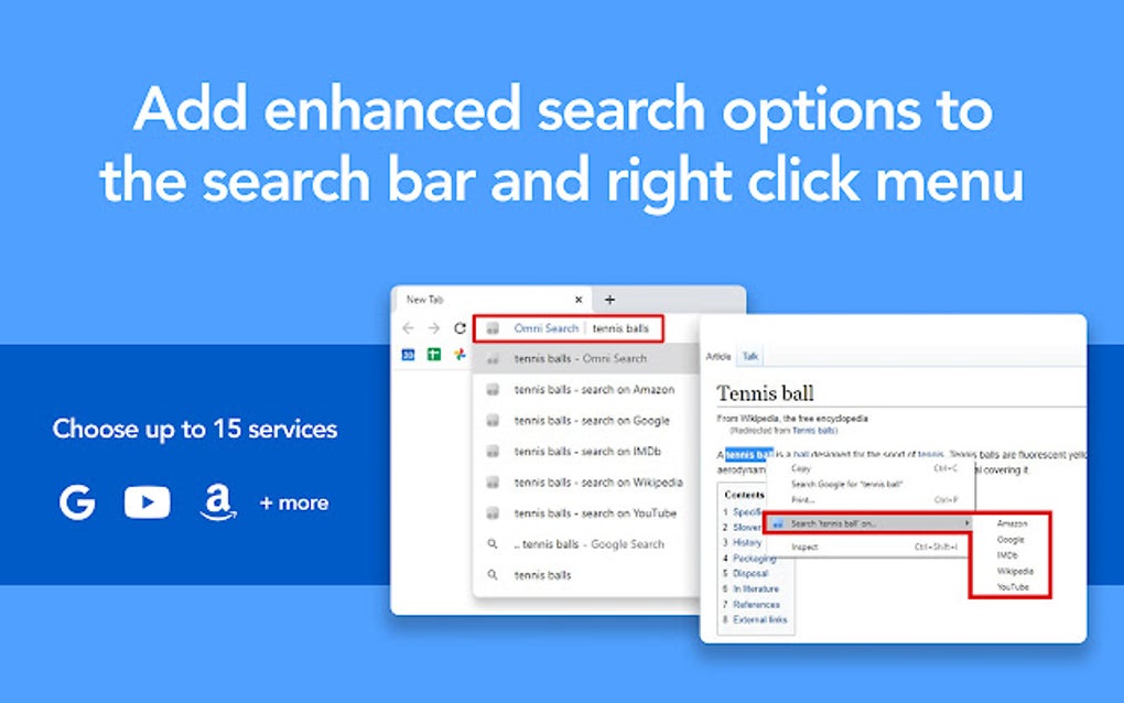 Omni Search para Google Chrome - Extensión Descargar
