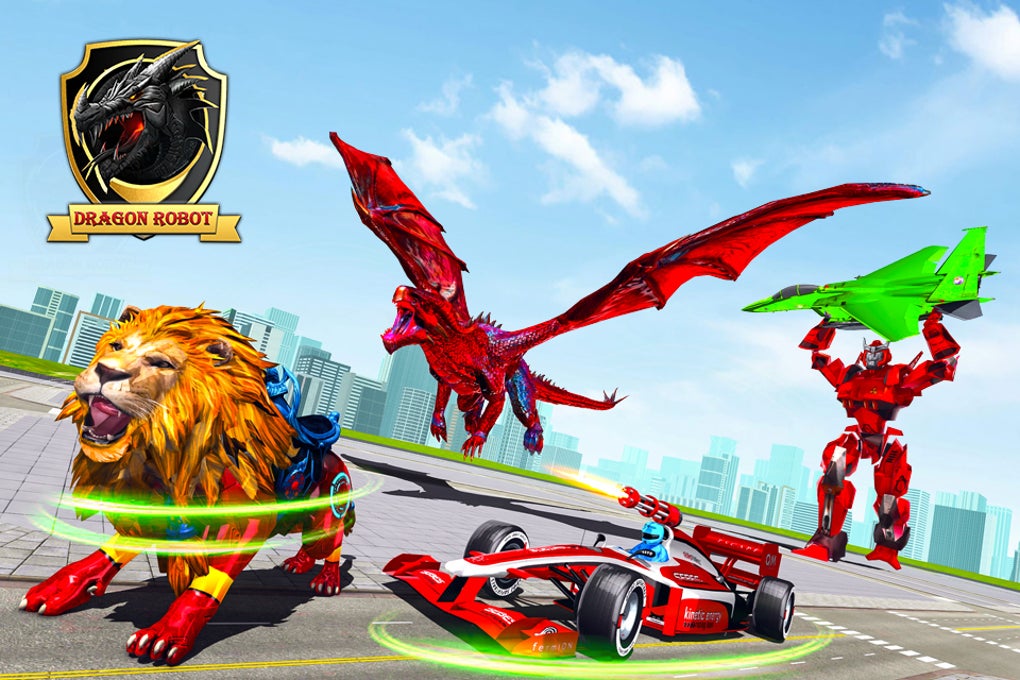 Formula Car Robot Transform - Flying Dragon Robot for Android - Download