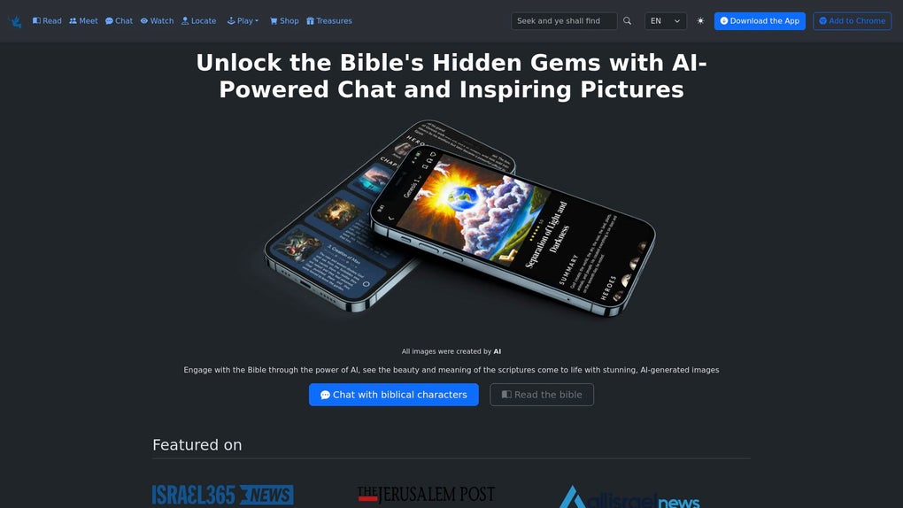 Biblepics for AI life assistant: review, features & use cases