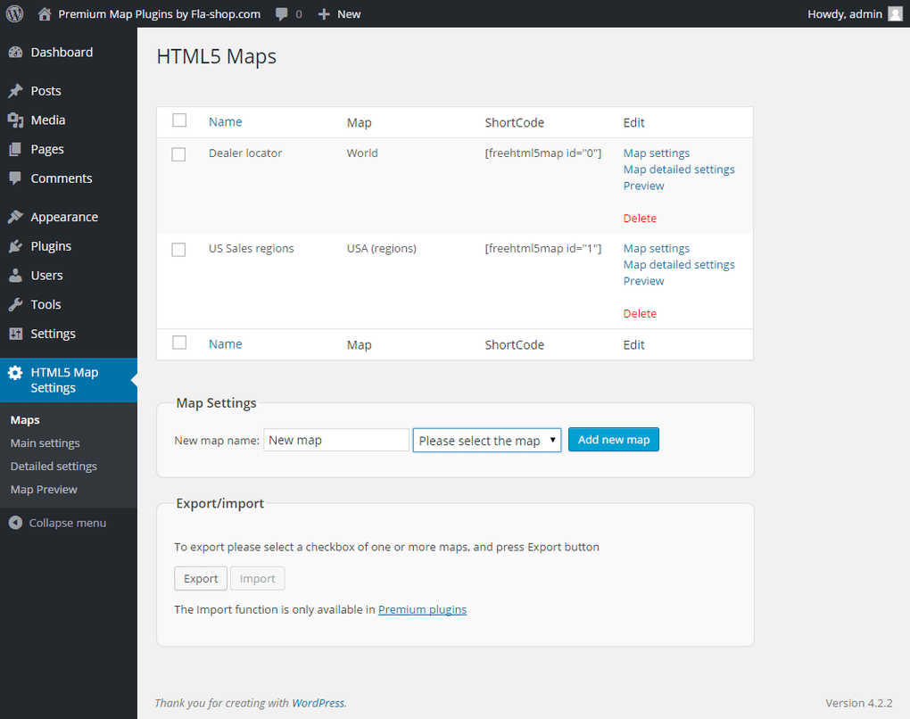 HTML5 Maps for WordPress - Download