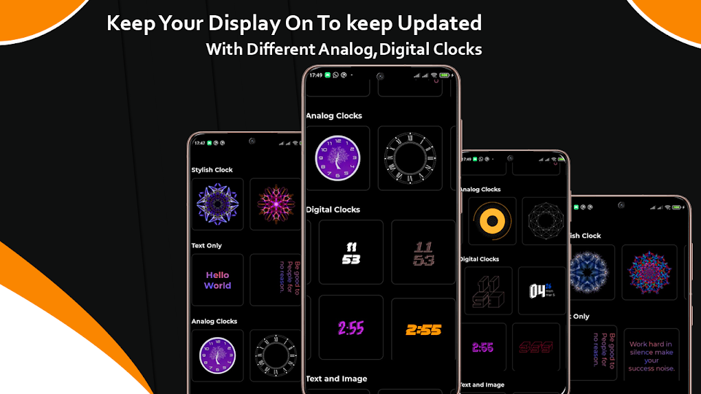 Always on display clock widget APK para Android - Descargar