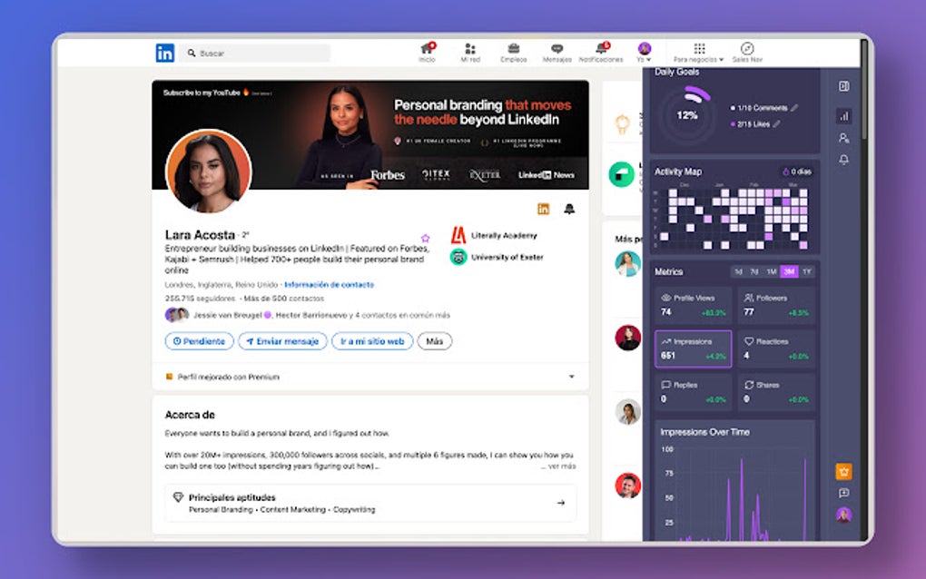 CreatorHub - Linkedin tools pour Google Chrome - Extension Télécharger