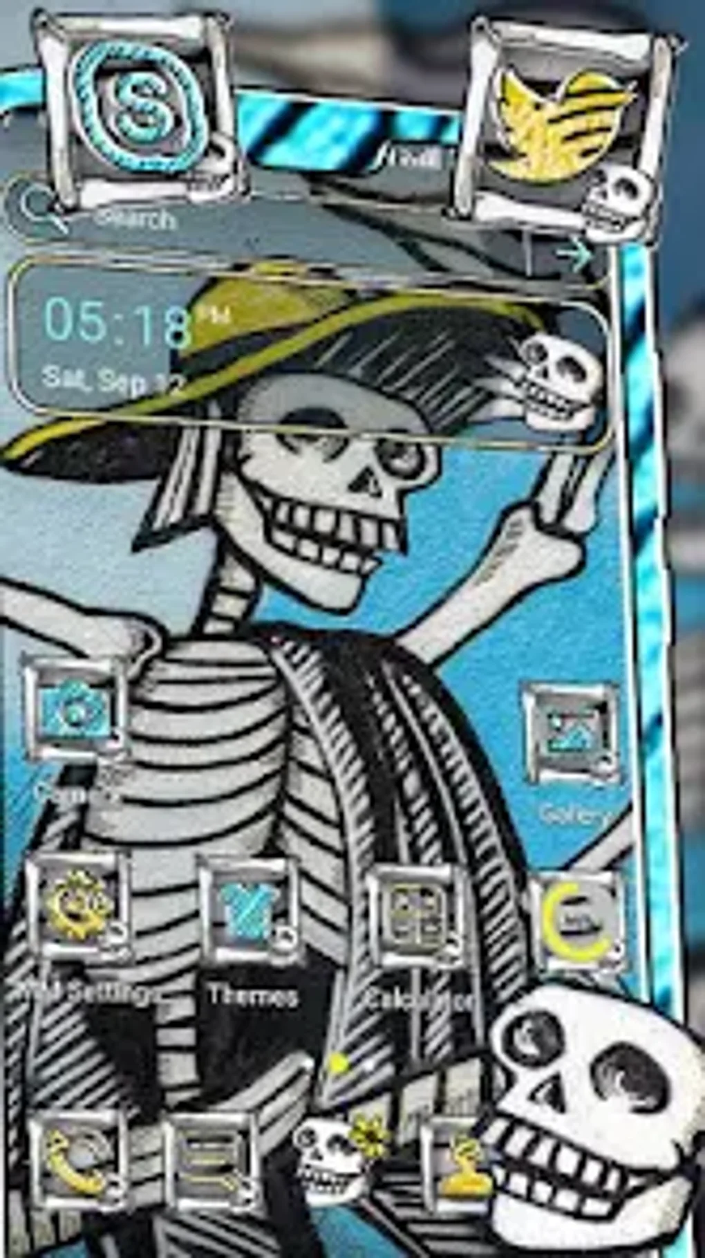 Skull Graffiti Launcher Theme pour Android - Télécharger
