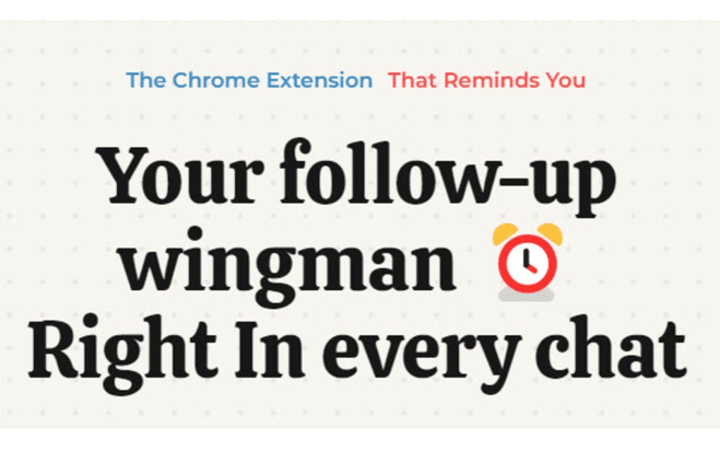 Chat Bell - The icon that reminds you to follow-up Google Chrome 용 - 확장 ...
