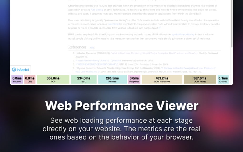 InApplet - RUM Inspector para Google Chrome - Extensión Descargar
