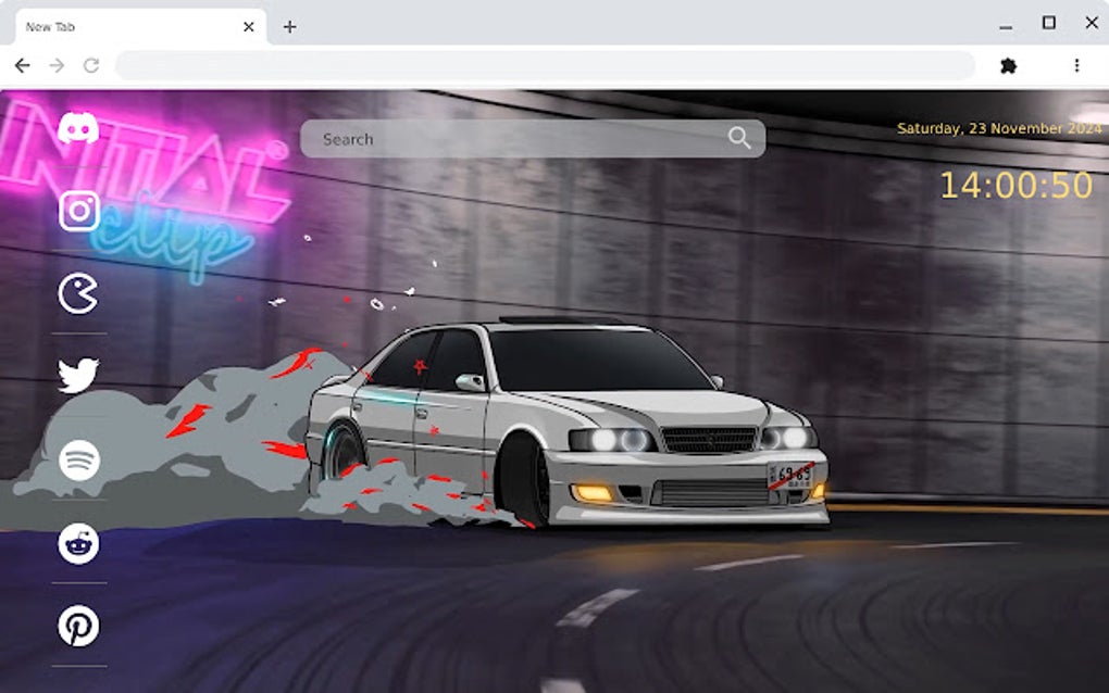 Toyota Chaser Drifting Tunnel Live Wallpaper Google Chrome 용 - 확장 프로그램 다운로드