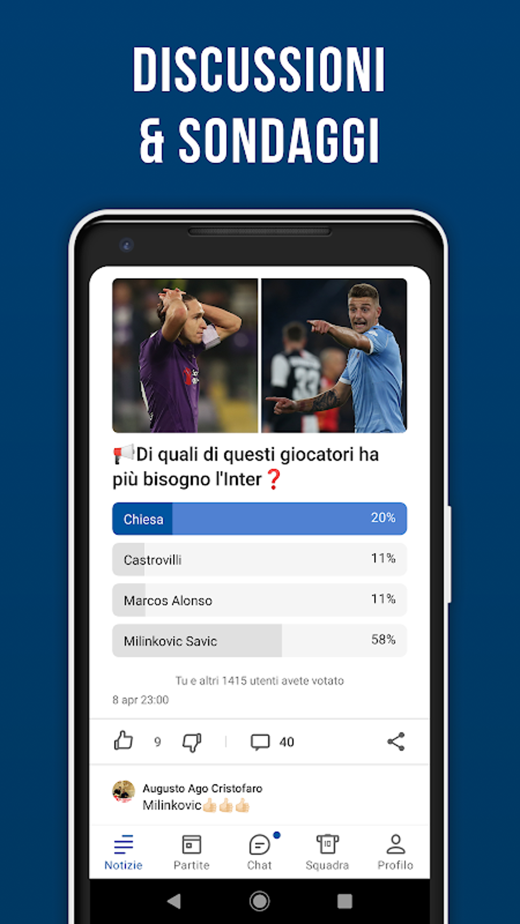Nerazzurri Live – App non ufficiale di calcio APK para Android - Descargar