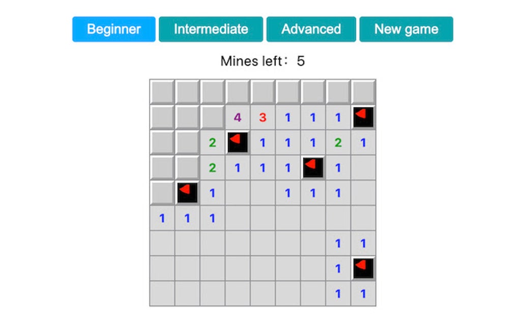 Minesweeper Game para Google Chrome - Extensión Descargar
