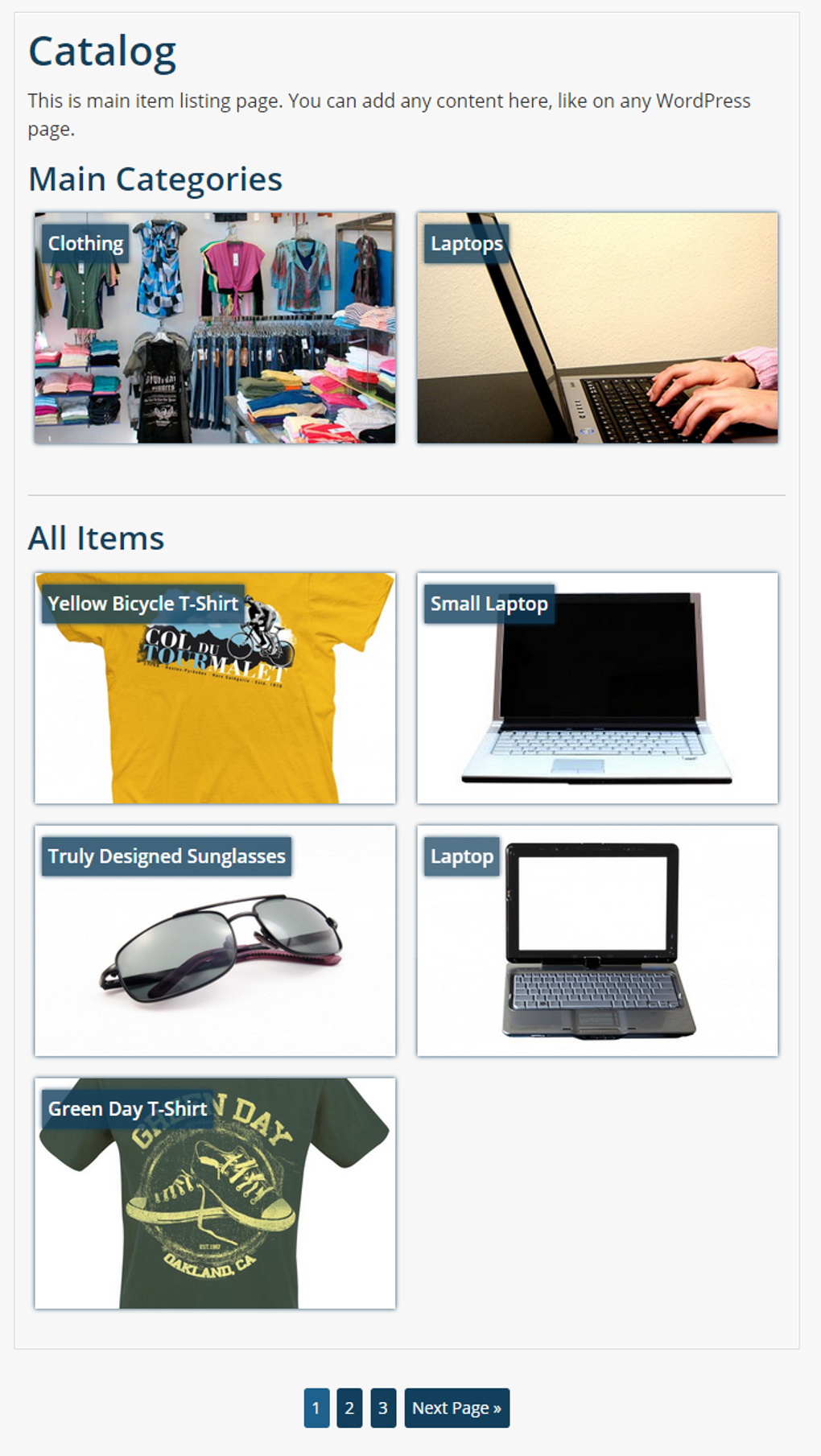 Product Catalog Simple para WordPress - Descargar