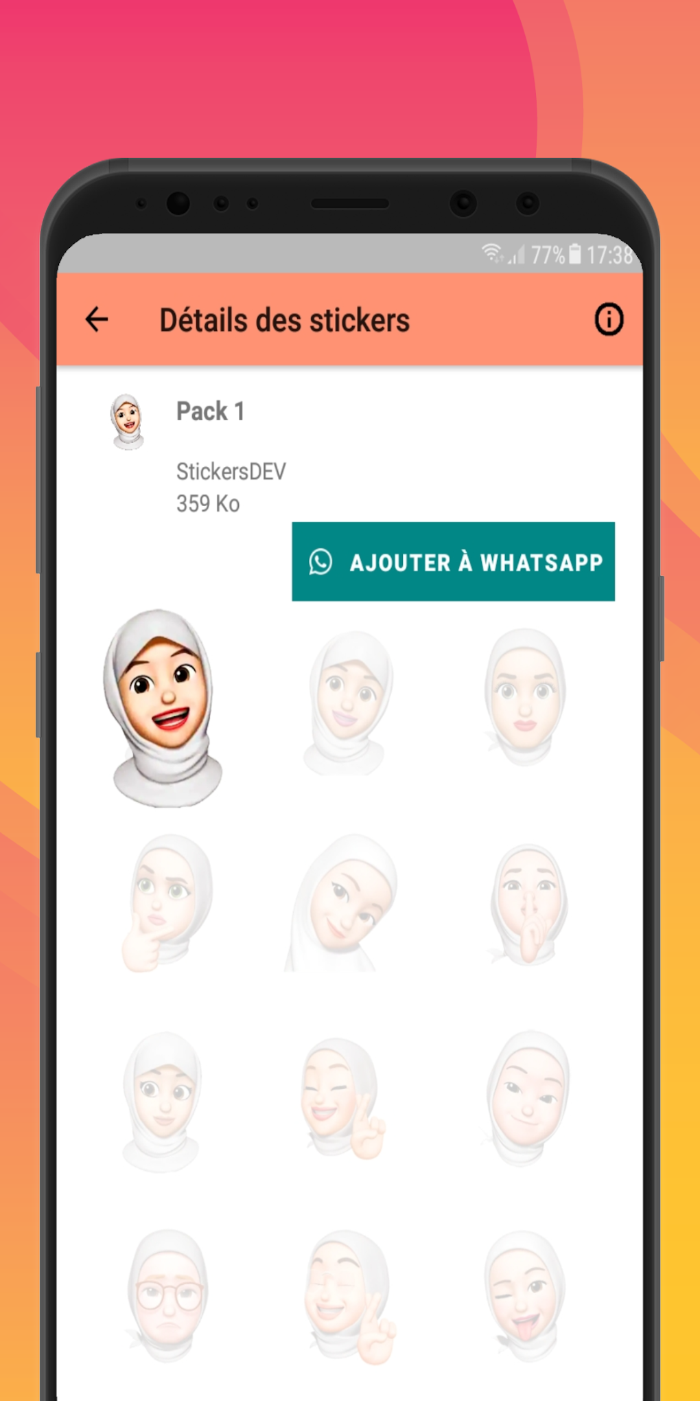 Hijab Stickers - WAStickerApps for Android - Download