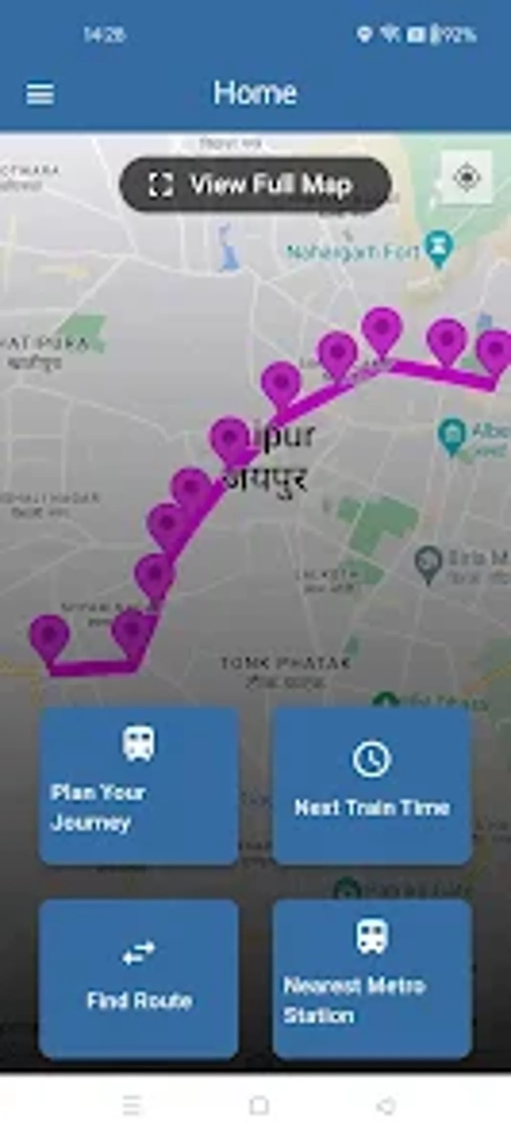 Jaipur Metro Timing Route para Android - Descargar
