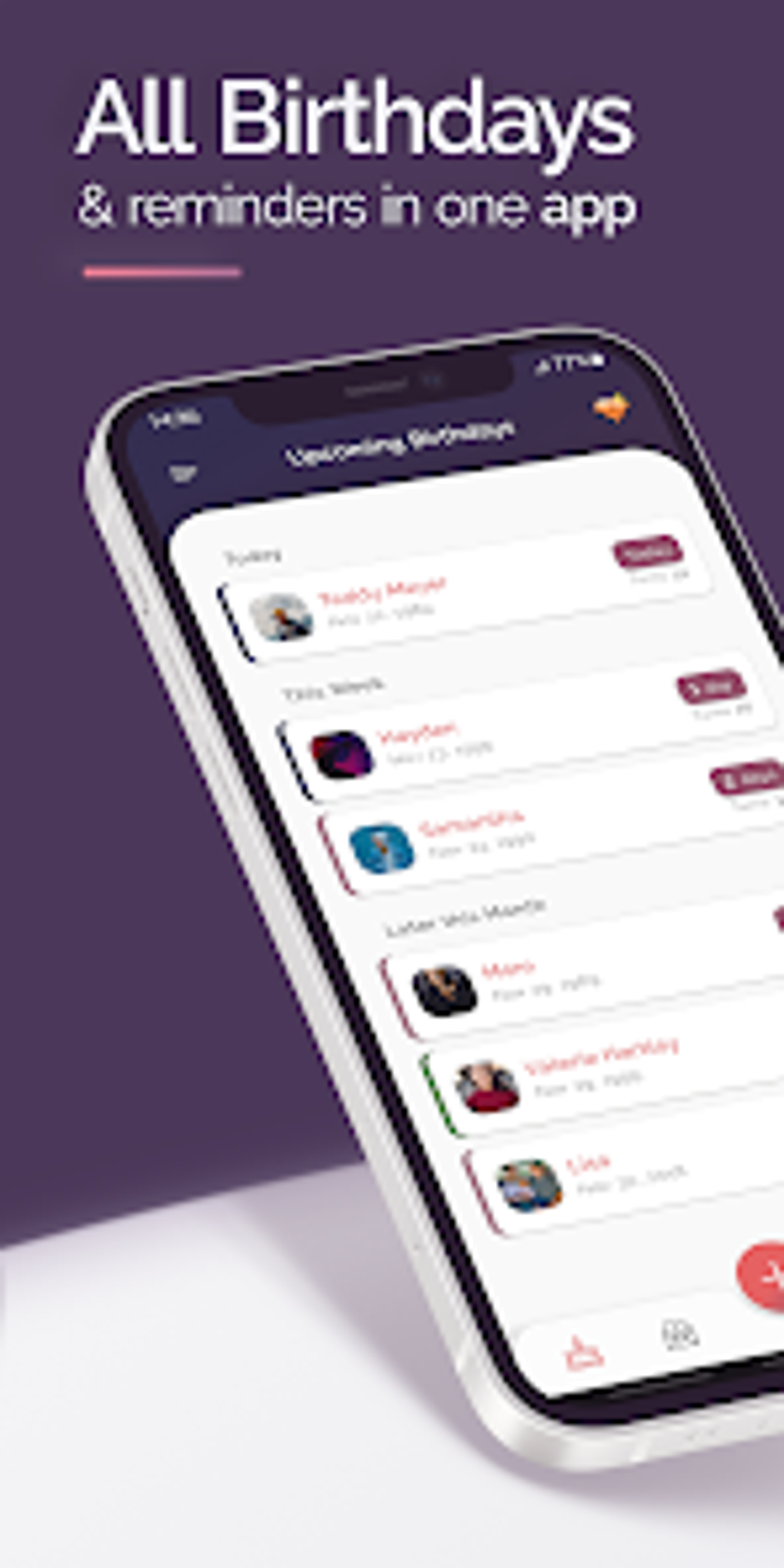 Android için Birthday Reminder Calendar - İndir