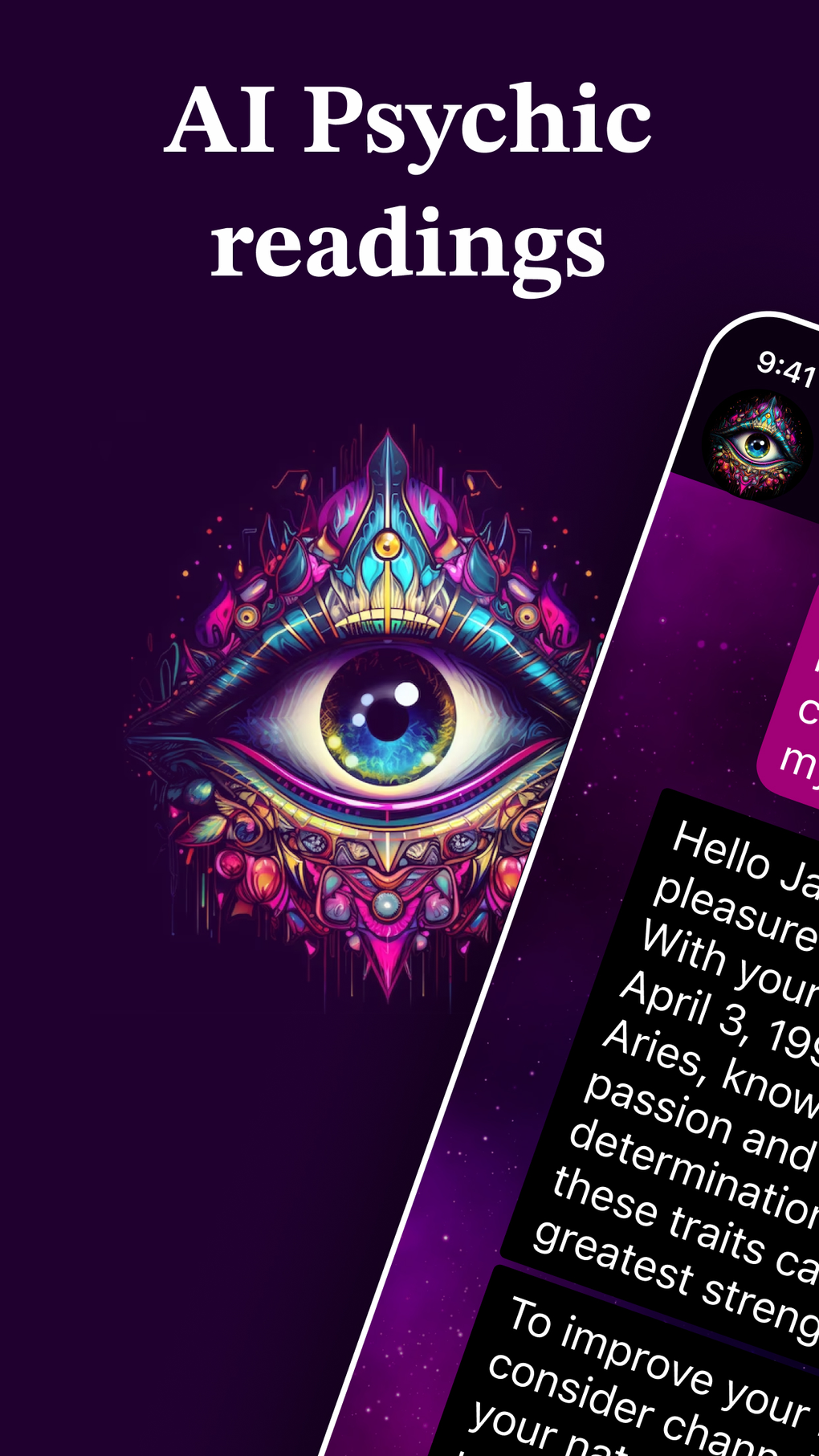 Aurora: AI Psychic Readings para iPhone - Descargar