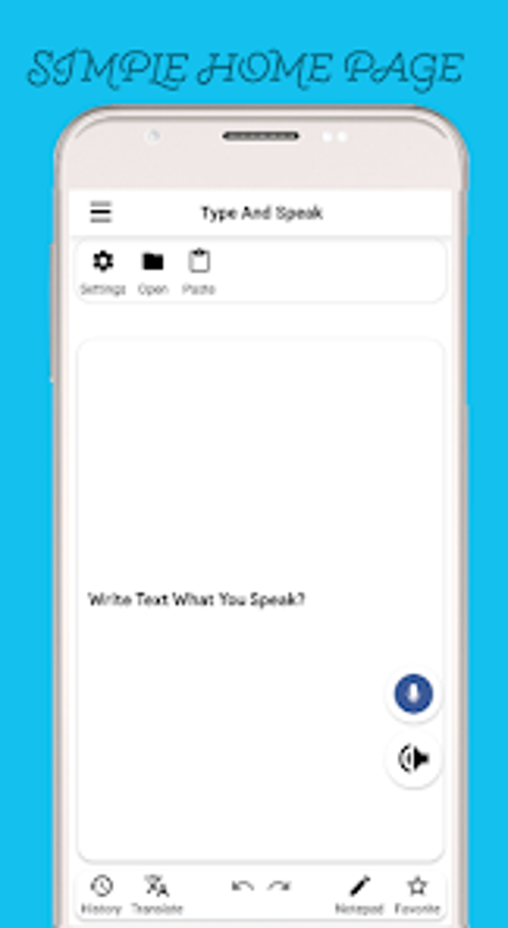 Type and speak for Android - Download