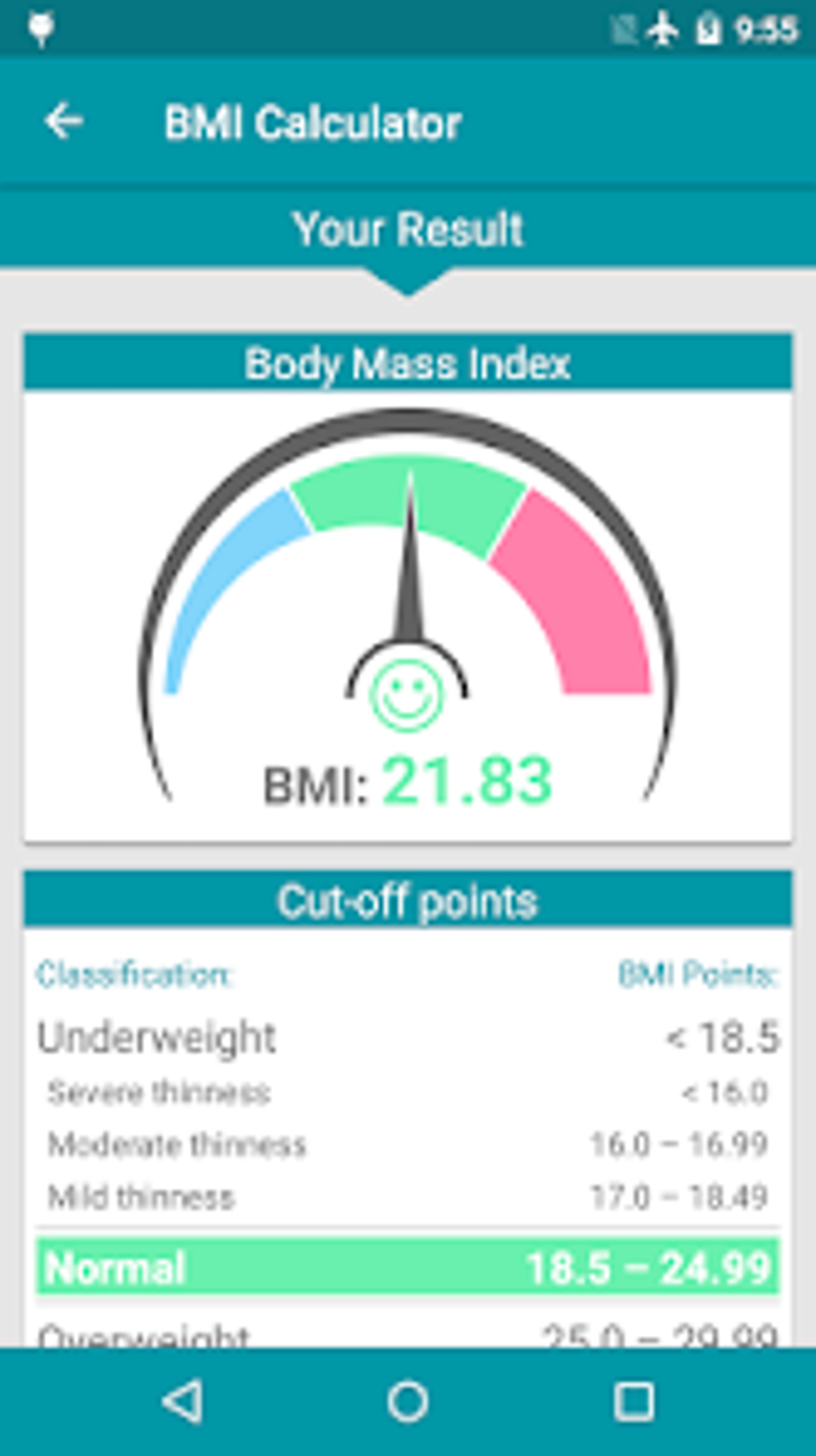 BMI Calculator - Ideal Weight pour Android - Télécharger