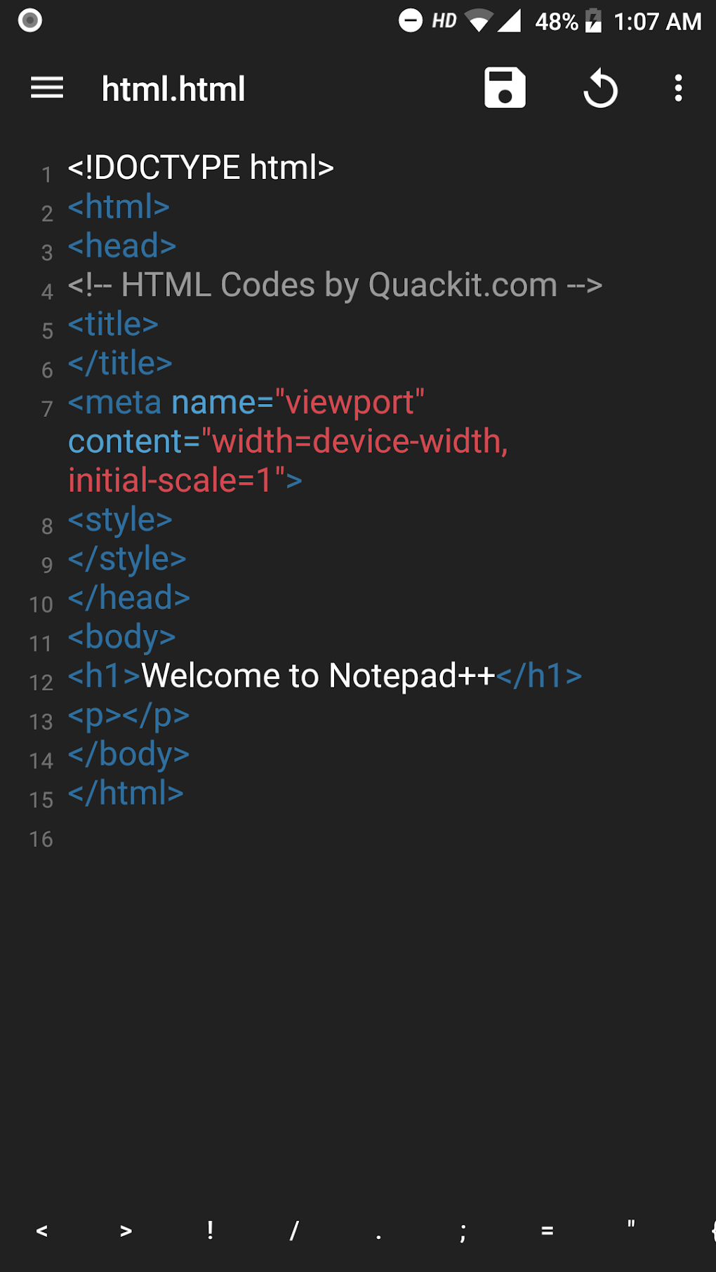 Notepad Plus HTML JavaScript APK For Android Download
