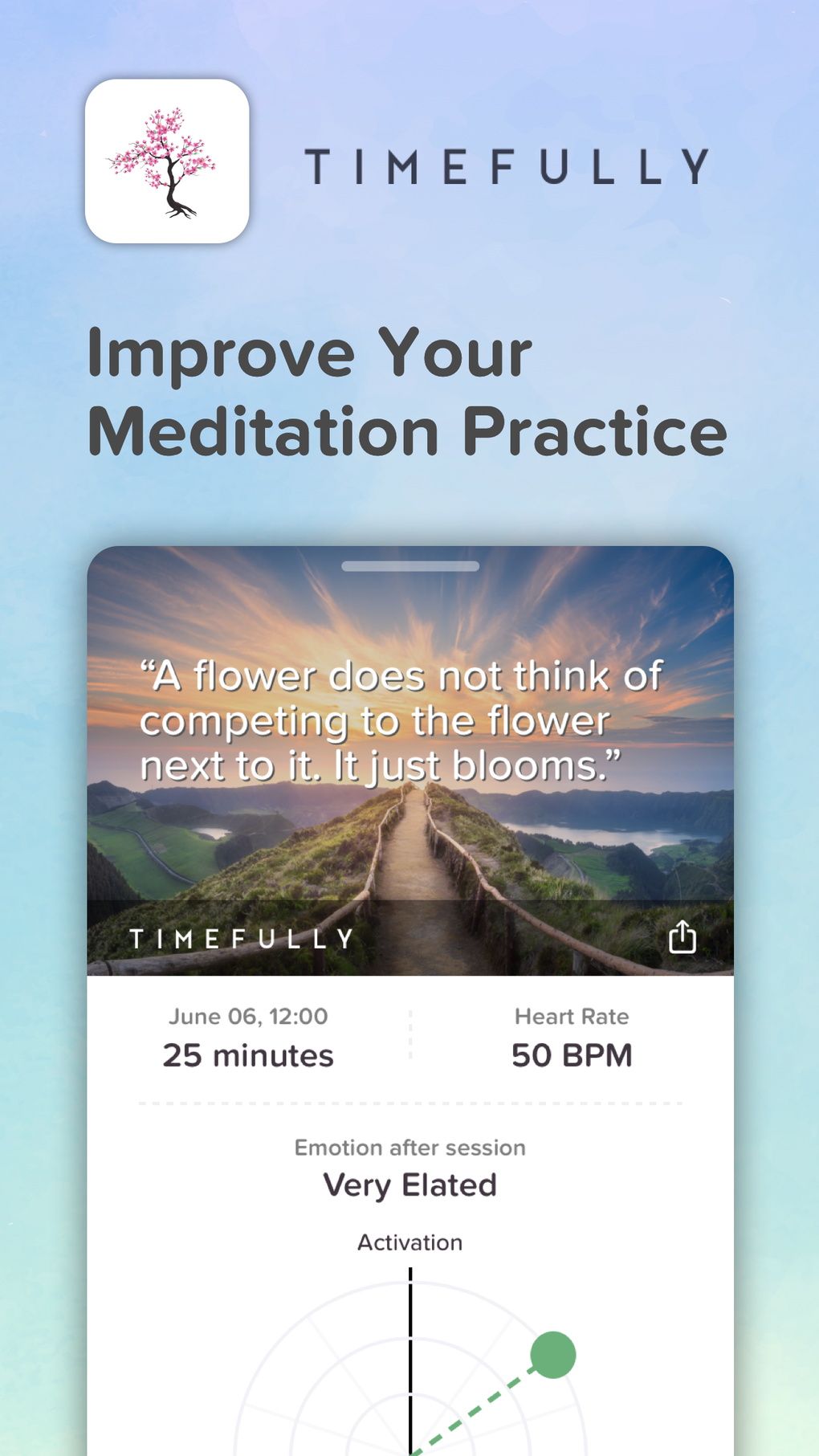 Timefully Meditation Timer pour iPhone - Télécharger