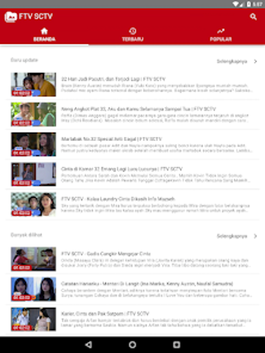 Nonton FTV SCTV Lengkap 2022 for Android - Download